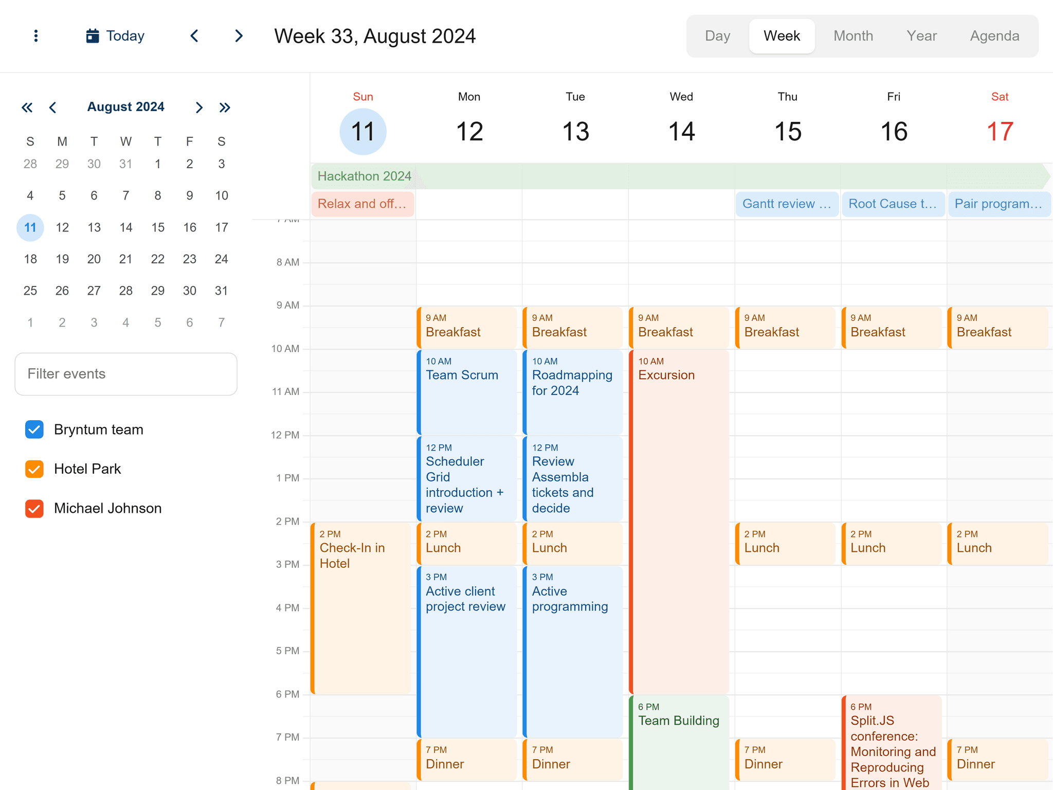 Bryntum Calendar - Basic thin setup (Vue 3 + Vite)