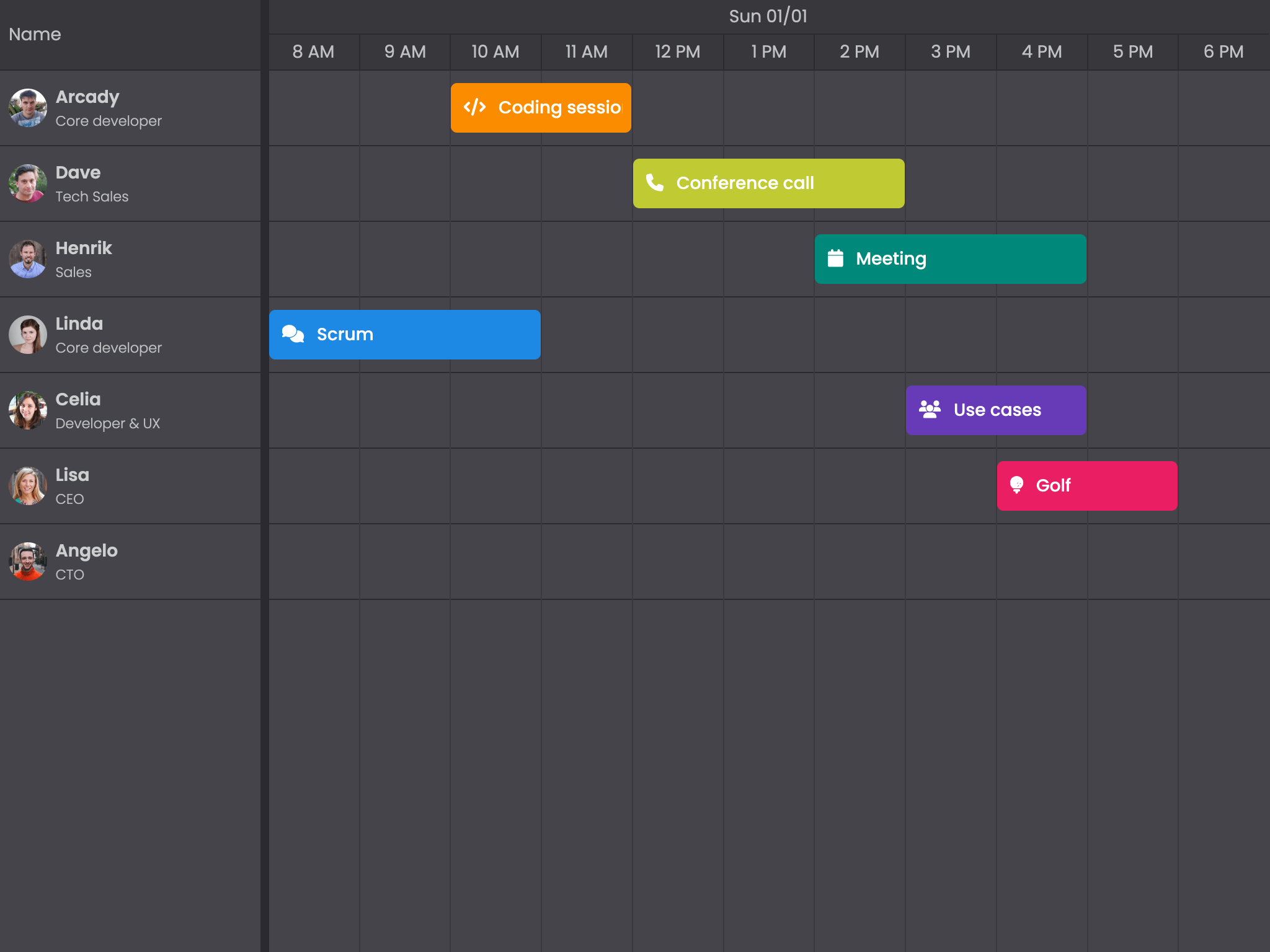 Bryntum Scheduler Custom Theme Demo 1671