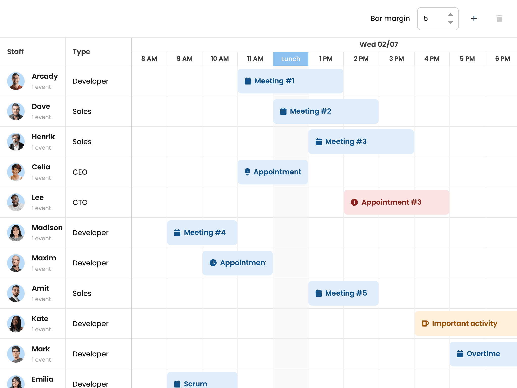 Bryntum Scheduler - Basic thin setup in TypeScript (React + Vite)