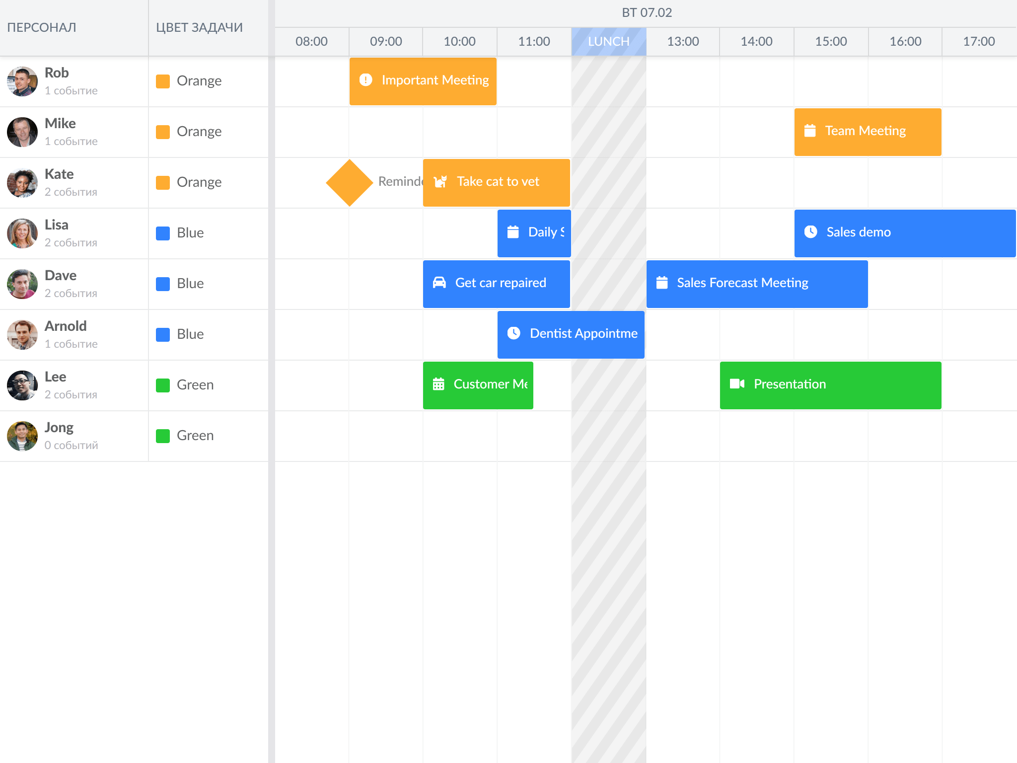 Bryntum Scheduler Localization Demo React 2903