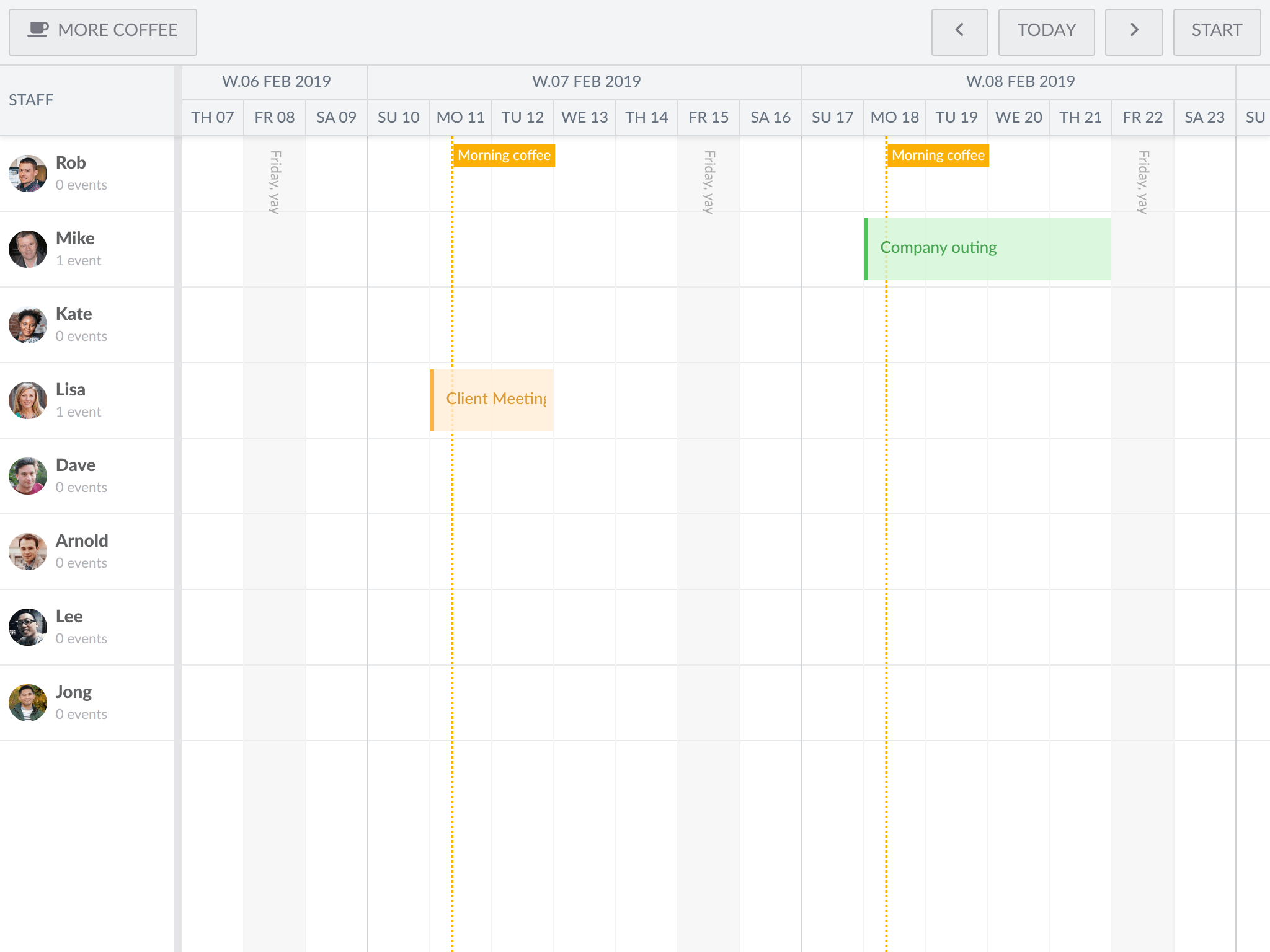 Bryntum Scheduler Recurring Timeranges Demo In Typescript React 5045
