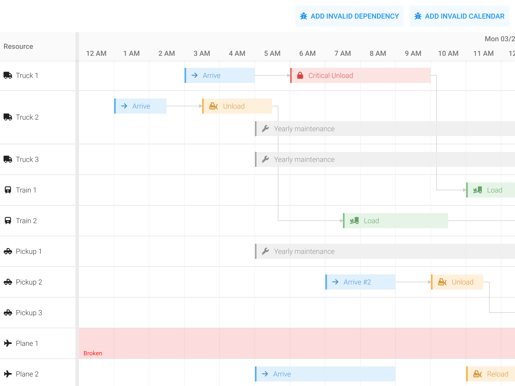 Bryntum Scheduler Pro - Conflicts demo (Angular) Bryntum Scheduler Pro - Conflicts demo (Angular)