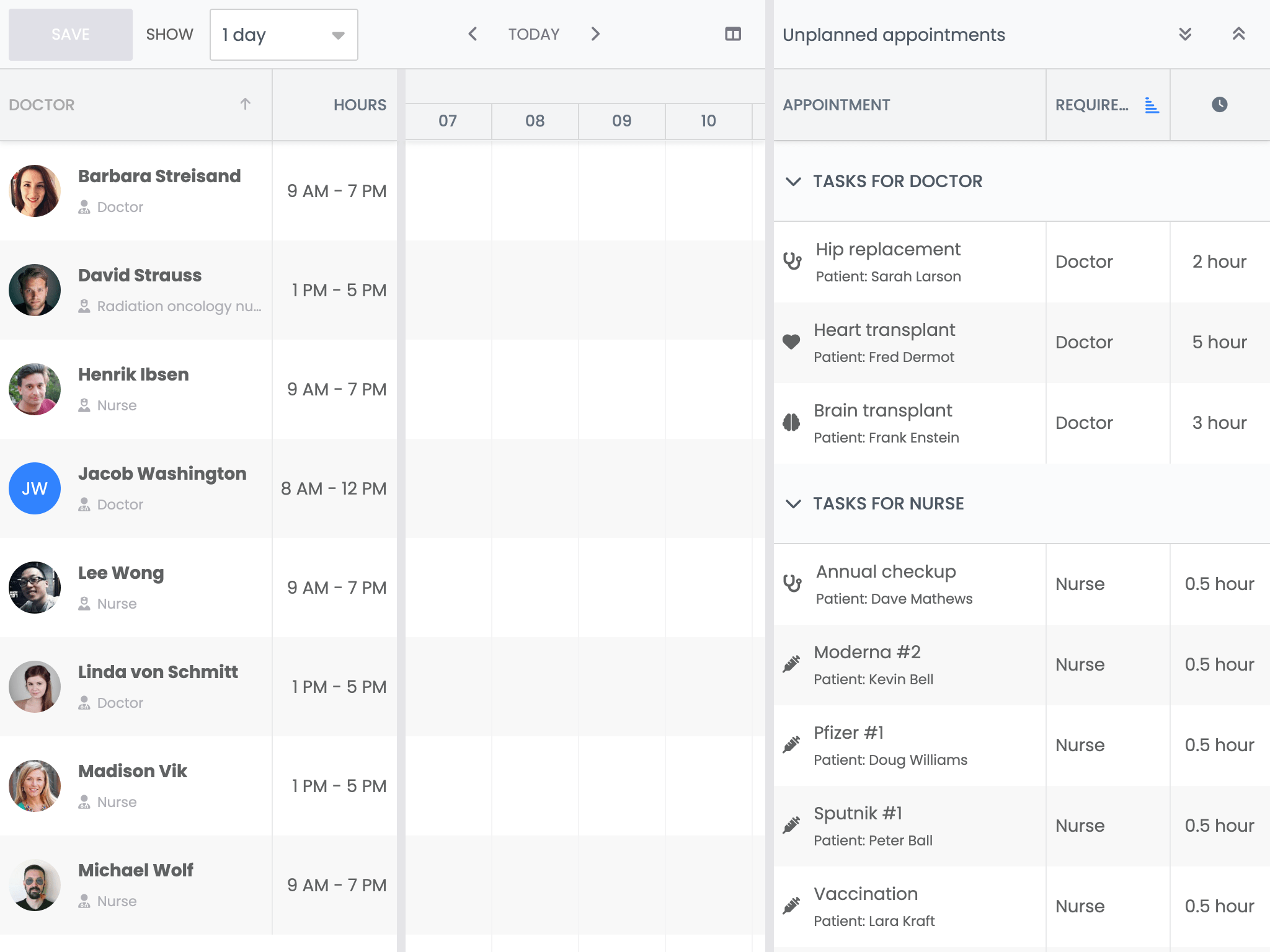 Bryntum Scheduler Pro - Drag unplanned tasks demo Bryntum Scheduler Pro - Drag unplanned tasks demo