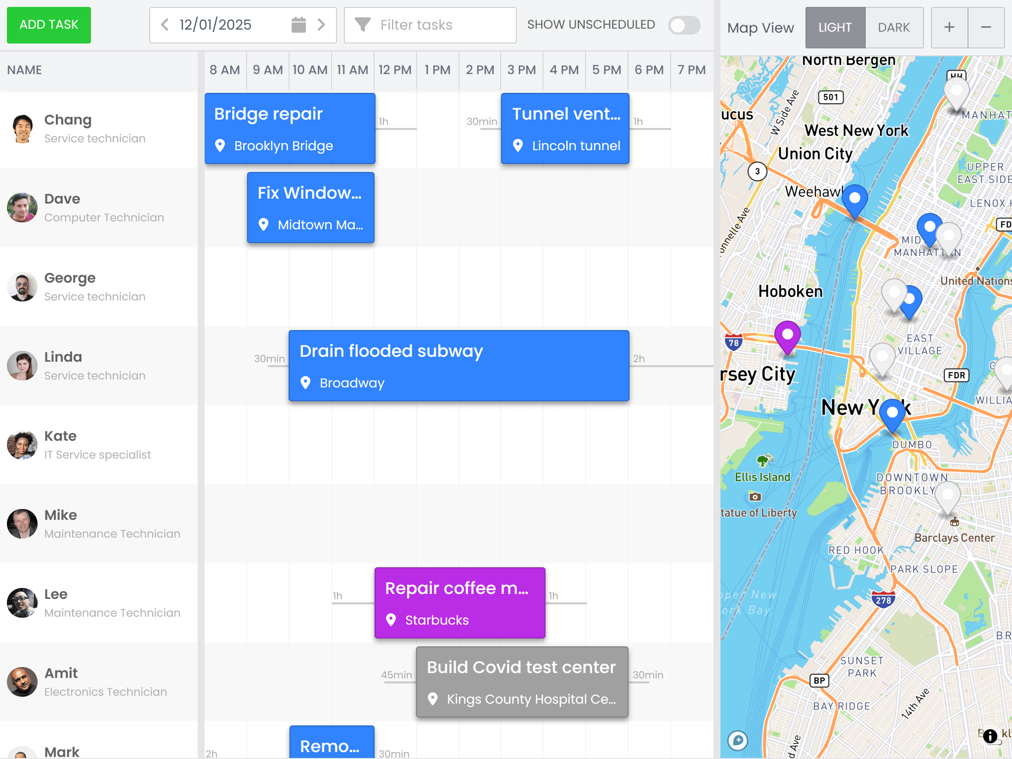 Bryntum Scheduler Pro - Maps Integration demo (Vue 3 + Vite)