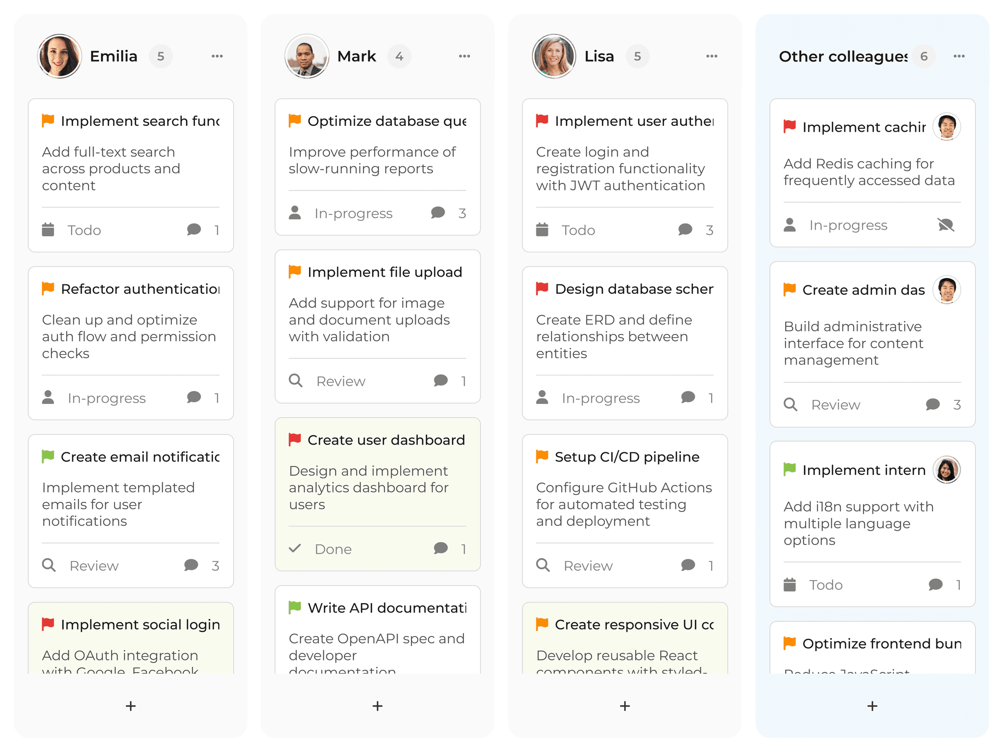 Bryntum TaskBoard - Catch-all column demo