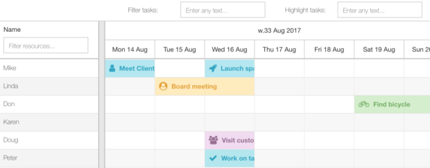 Filtering Resources And Tasks In Ext Scheduler - Bryntum