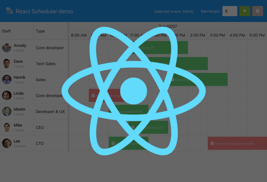 Integrating Bryntum Scheduler with React - Bryntum Integrating Bryntum Scheduler with React - Bryntum