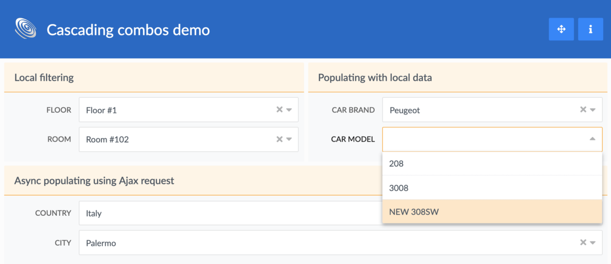 cascadingcombos – Bryntum