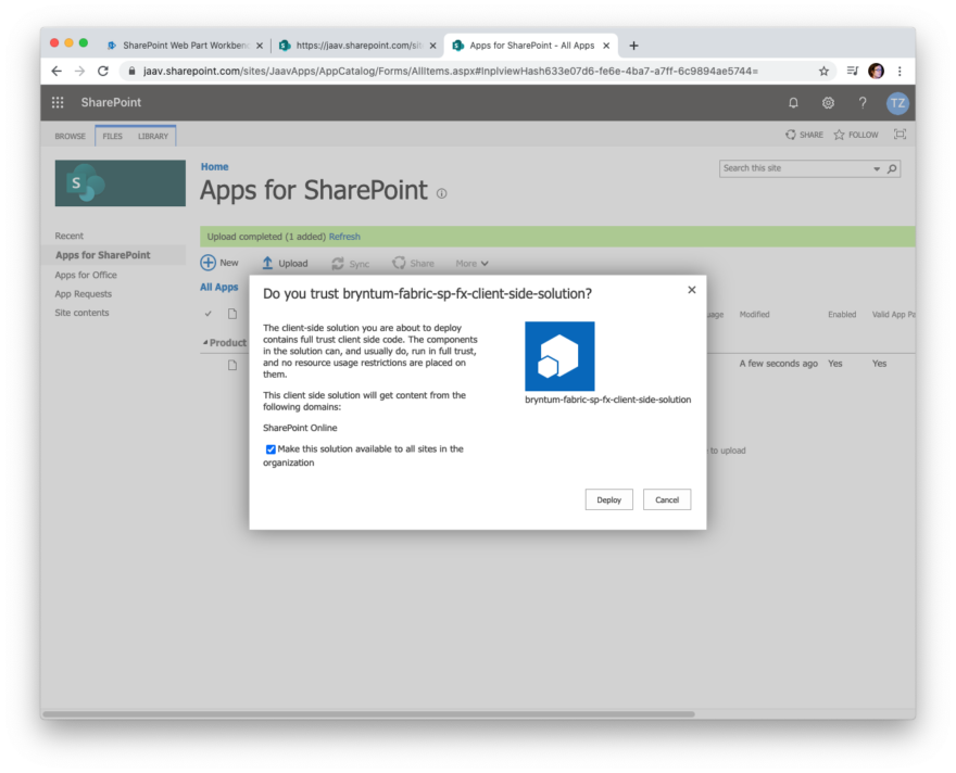 Using Bryntum Gantt in a SharePoint SPFx Fabric Web Part - Bryntum