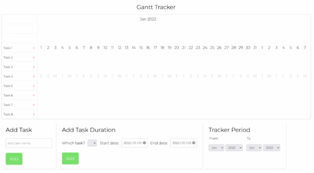 Creating a Gantt chart with React using Next.js - Bryntum