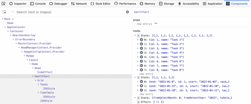 Creating a Gantt chart with React using Next.js - Bryntum