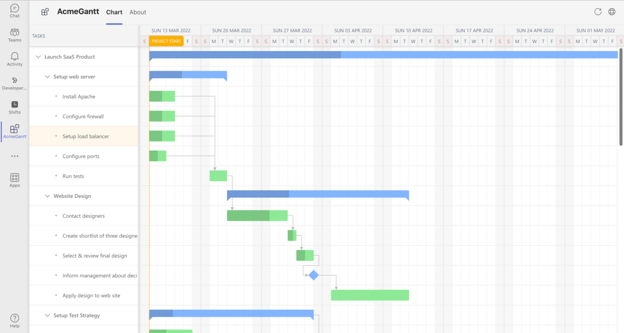 How to build a Gantt chart into Microsoft Teams with Bryntum - Bryntum