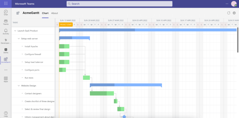 How to build a Gantt chart into Microsoft Teams with Bryntum - Bryntum