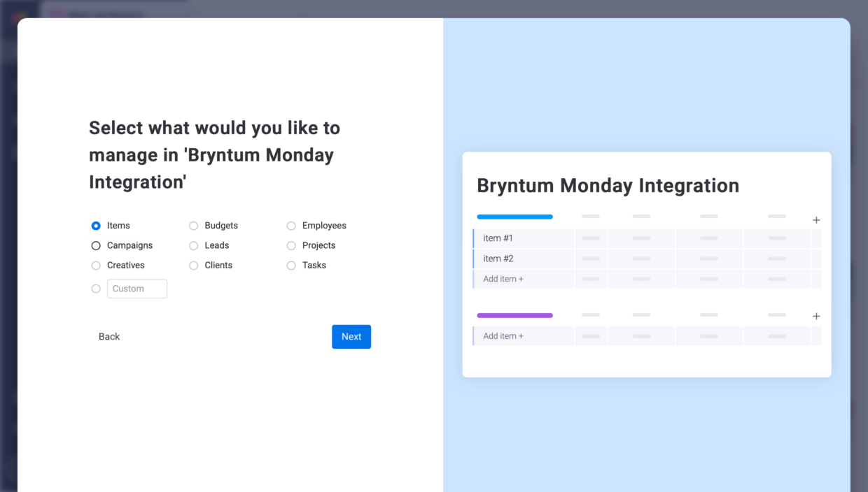 How to connect and sync Bryntum Gantt to monday.com - Bryntum