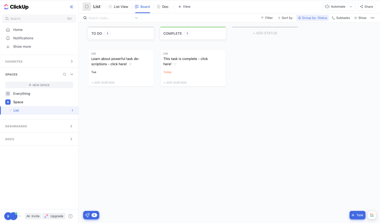 How to connect and sync Bryntum TaskBoard to ClickUp - Bryntum