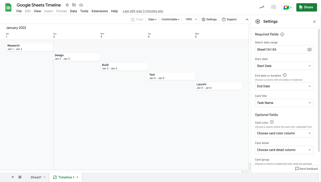 How to visualize your Google Sheets data with Bryntum Gantt - Bryntum