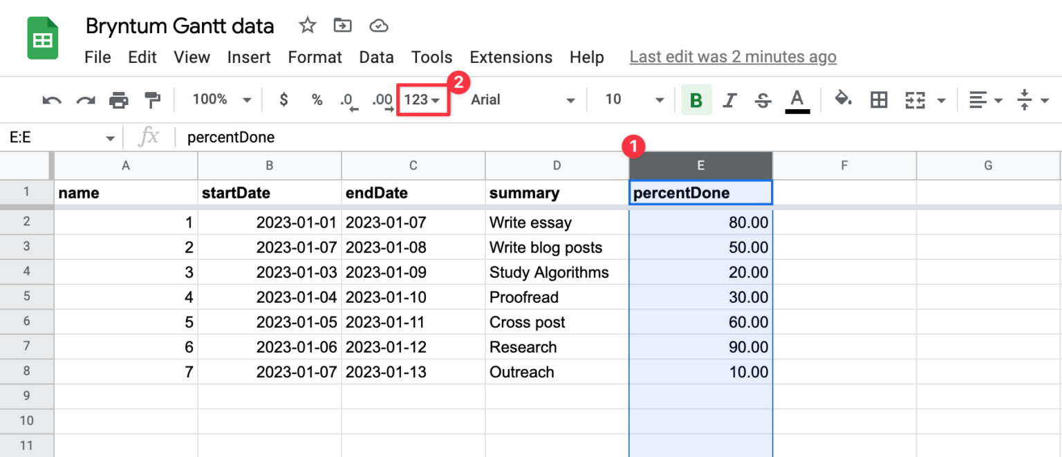 How to visualize your Google Sheets data with Bryntum Gantt - Bryntum