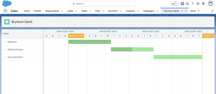 Using Bryntum Gantt as a Salesforce Lightning Web Component - Bryntum Using Bryntum Gantt as a Salesforce Lightning Web Component - Bryntum