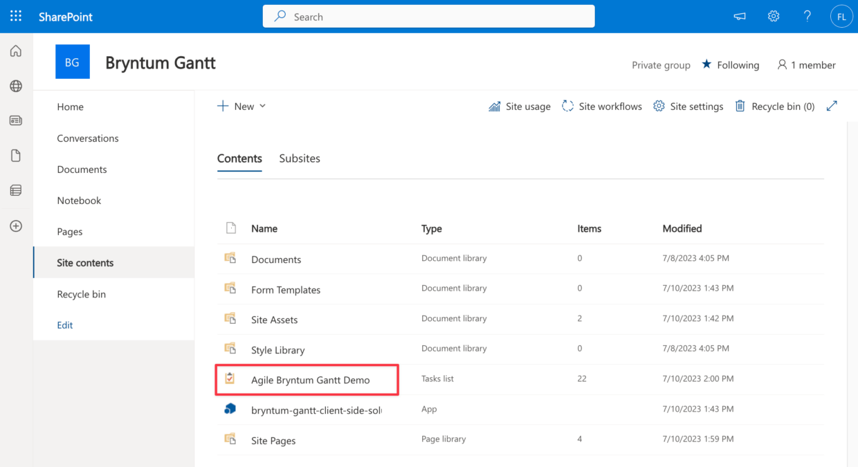 Integrating Bryntum Gantt with Microsoft SharePoint - Bryntum