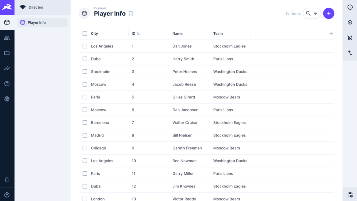 Manage data using Bryntum Grid and Directus - Bryntum