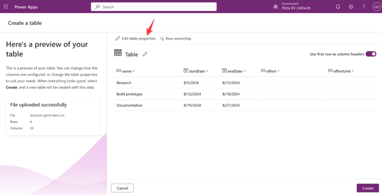 How to build a React Gantt chart in Microsoft Power Apps using Bryntum ...