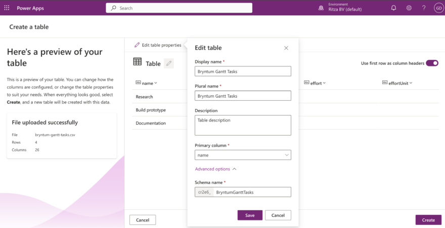 How To Build A React Gantt Chart In Microsoft Power Apps Using Bryntum Power Apps Component