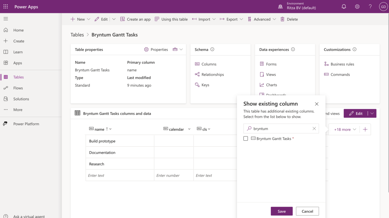 How To Build A React Gantt Chart In Microsoft Power Apps Using Bryntum Power Apps Component