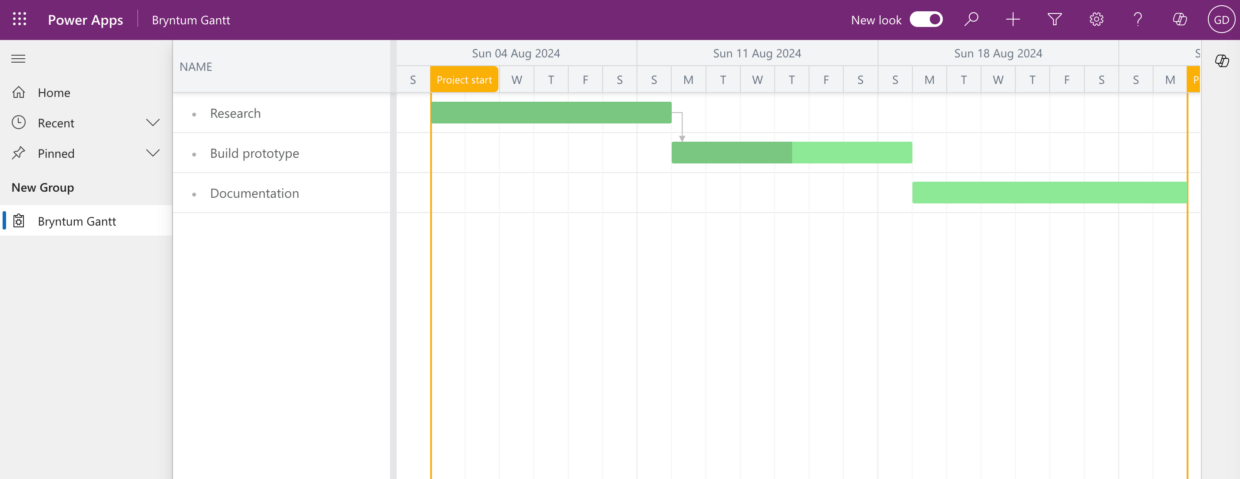 How To Build A React Gantt Chart In Microsoft Power Apps Using Bryntum Power Apps Component