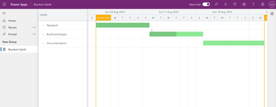 How To Build A React Gantt Chart In Microsoft Power Apps Using Bryntum Power Apps Component