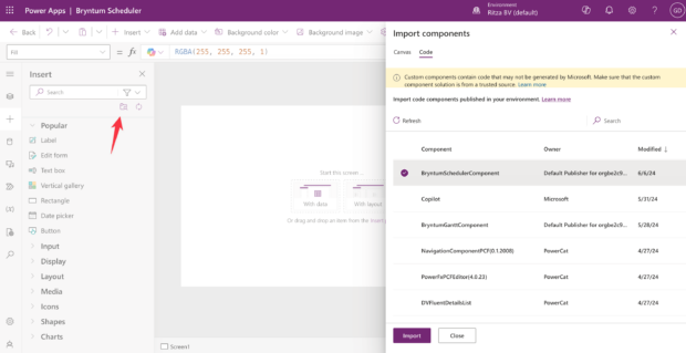 Building a Bryntum Scheduler with React and Microsoft Power Apps ...