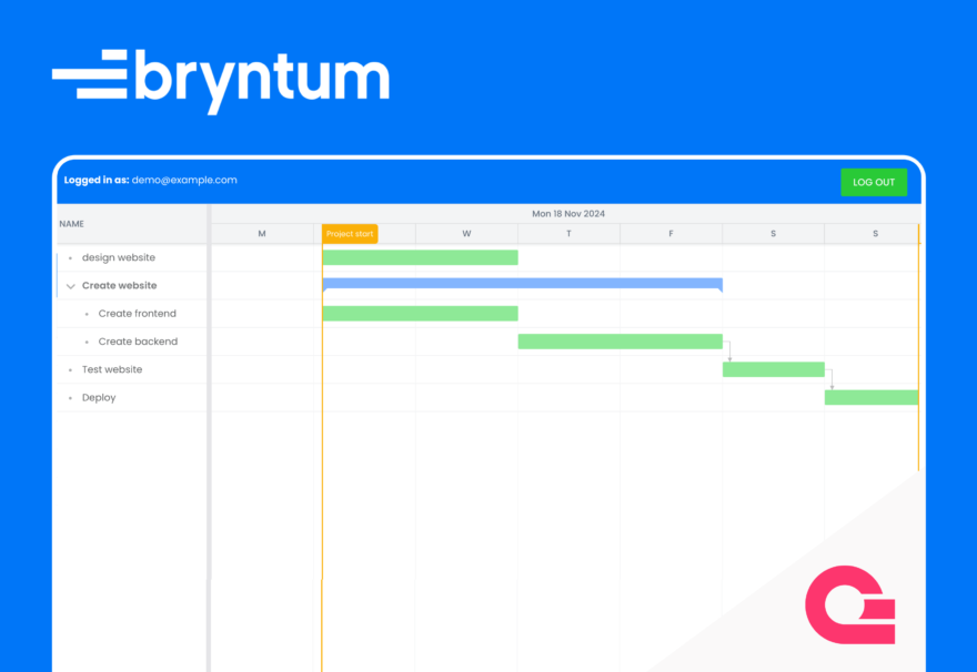 Create a React Gantt chart with Bryntum and Appwrite - Bryntum