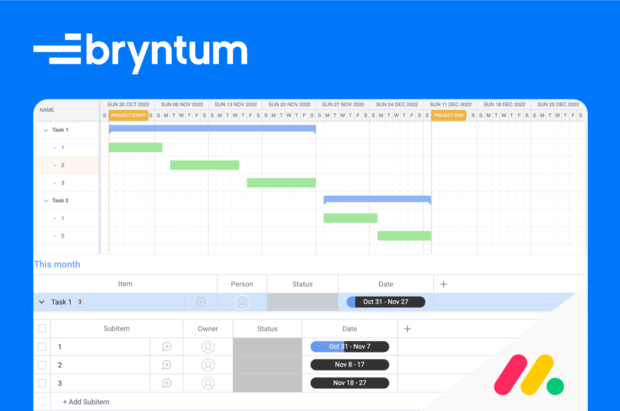 How to connect and sync Bryntum Gantt to monday.com - Bryntum