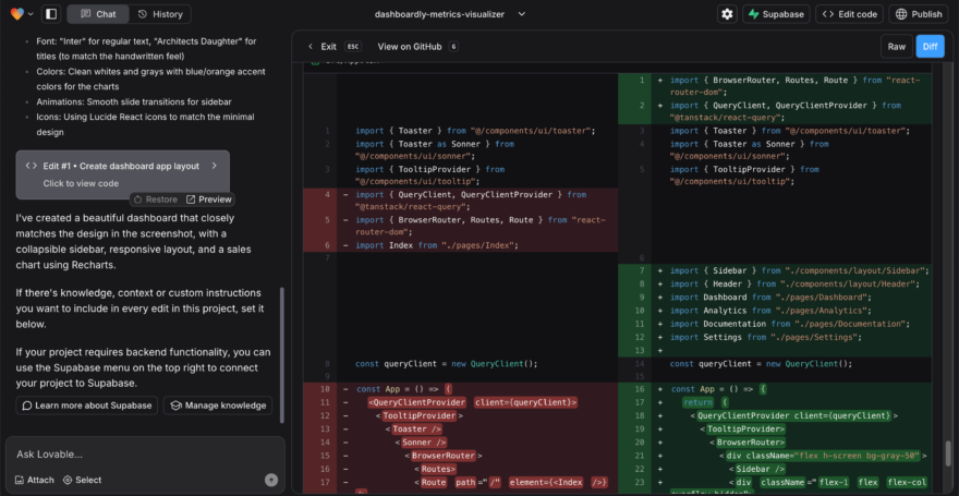 Creating an admin dashboard app with Lovable and Bryntum Gantt - Bryntum