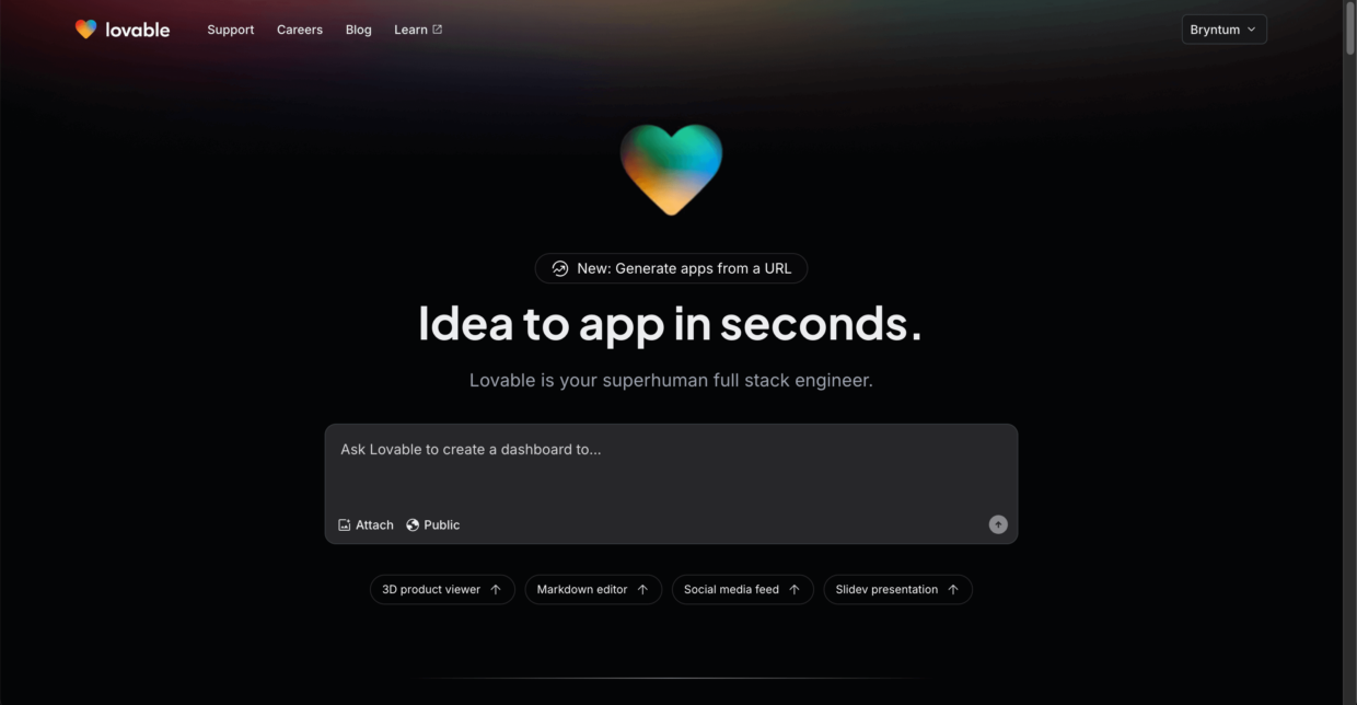 Creating an admin dashboard app with Lovable and Bryntum Gantt - Bryntum