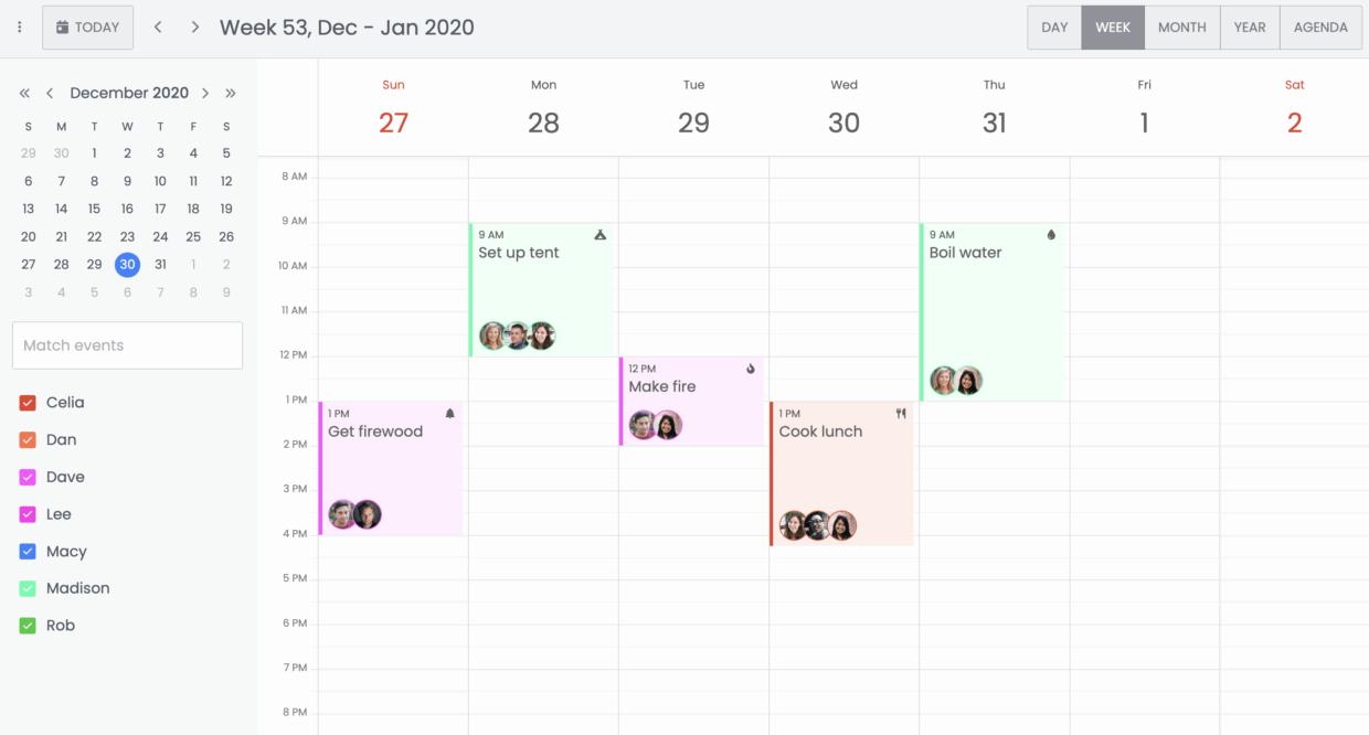 The best JavaScript calendar components - Bryntum