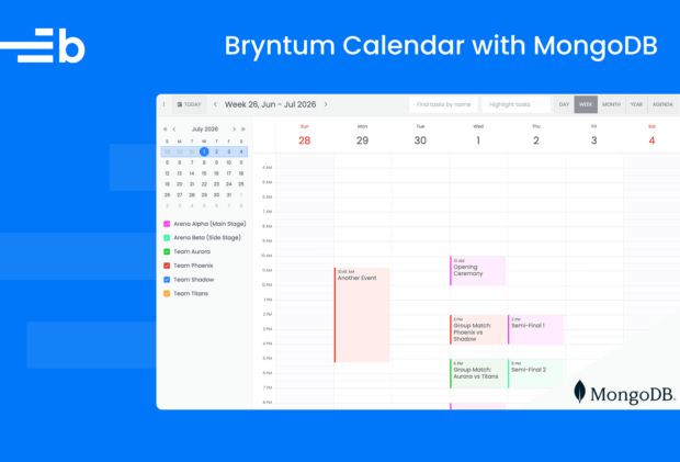 Bryntum Calendar with MongoDB - Bryntum