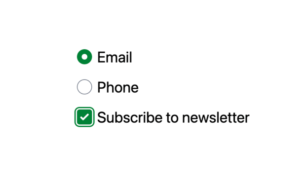 Radio button and checkbox styling: Vanilla CSS vs Tailwind - Bryntum